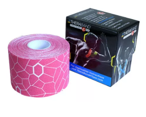 BANDAGEM ELASTICA ADESIVA THERABAND KINESIOLOGY TAPE PINK - CHANTAL | Apoio ortopédico