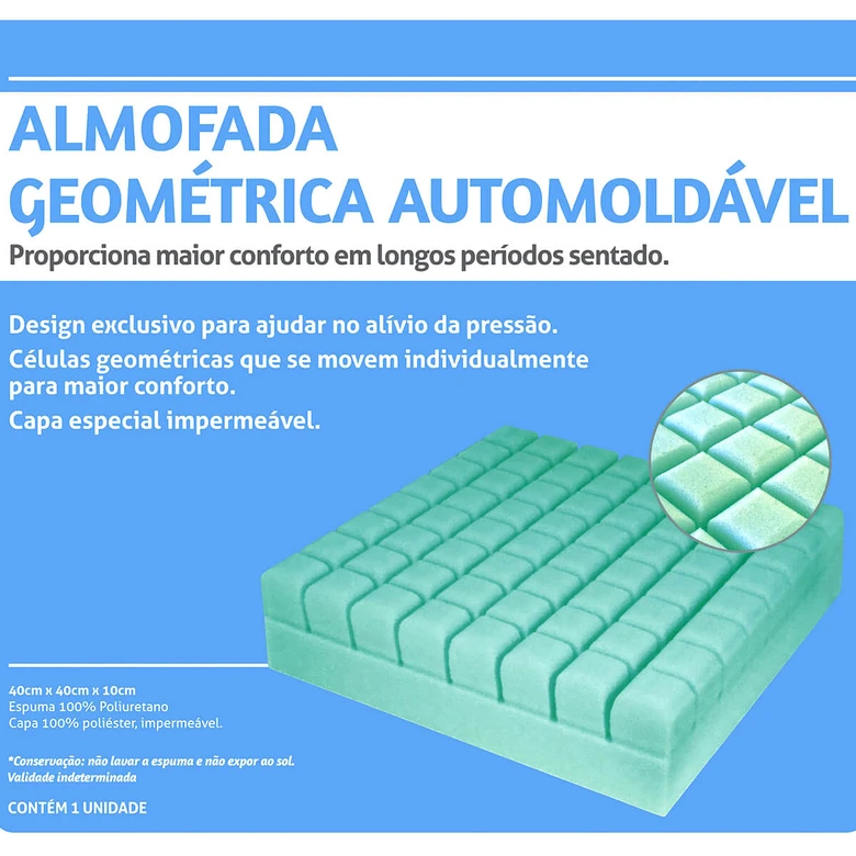 ALMOFADA GEOMÉTRICA AUTOMOLD PERFETTO | Apoio ortopédico