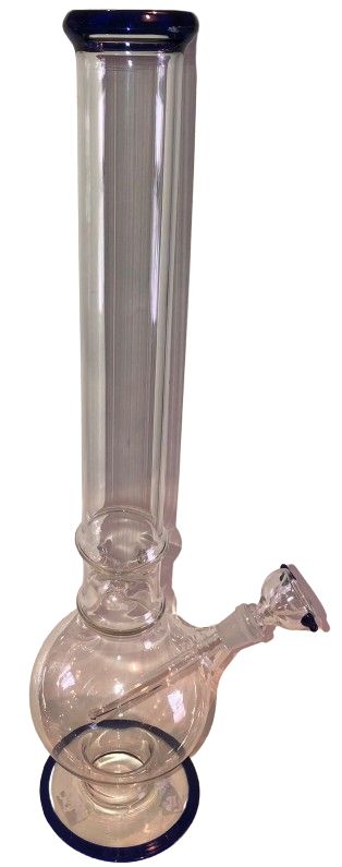 BONG VIDRO V8 GLASS ICE 40CM AZUL | Tabacaria Trevo