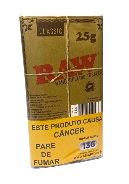 FUMO RAW CLASSIC 25G | Tabacaria Trevo