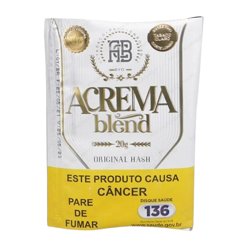 FUMO ACREMA BLEND ORIGINAL HASH 20G | Tabacaria Trevo