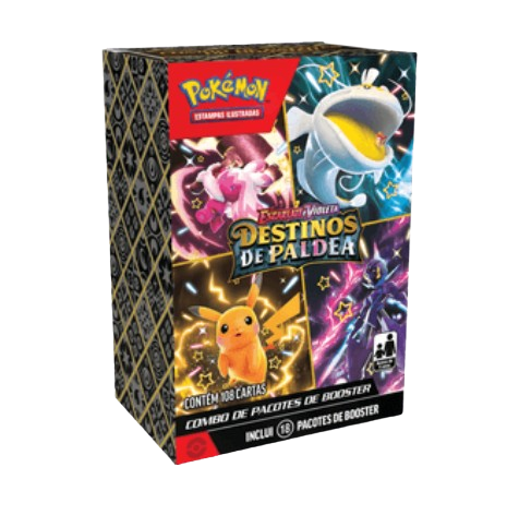 BOX POKEMON EV4.5 - COMBO DE BOOSTER - ESCARLATE E VIOLETA - DESTINOS ...