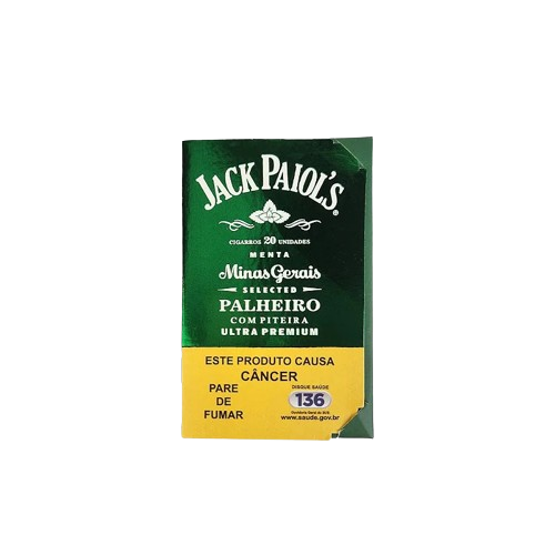 PALHEIRO JACK PAIOLS MENTA C/ PITEIRA C/20 | Tabacaria Trevo