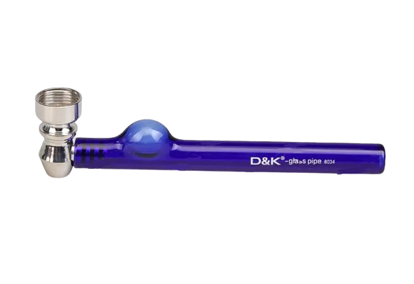PIPE VIDRO TOKA HAUU D&K DK8034 - AZUL | Tabacaria Trevo