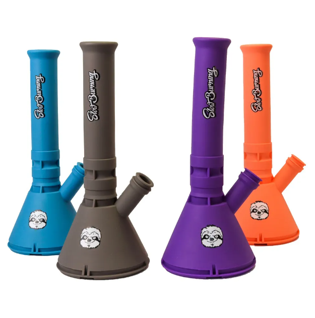 BONG SLOW BURNING SILICONE SUPREME DAB C/ SLICK + PINÇA CORES DBBONG ...