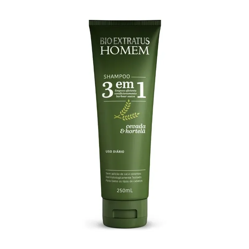 SHAMPOO BIO EXTRATUS HOMEM 3EM1 250ML | CASA COSTA - LOJA ONLINE