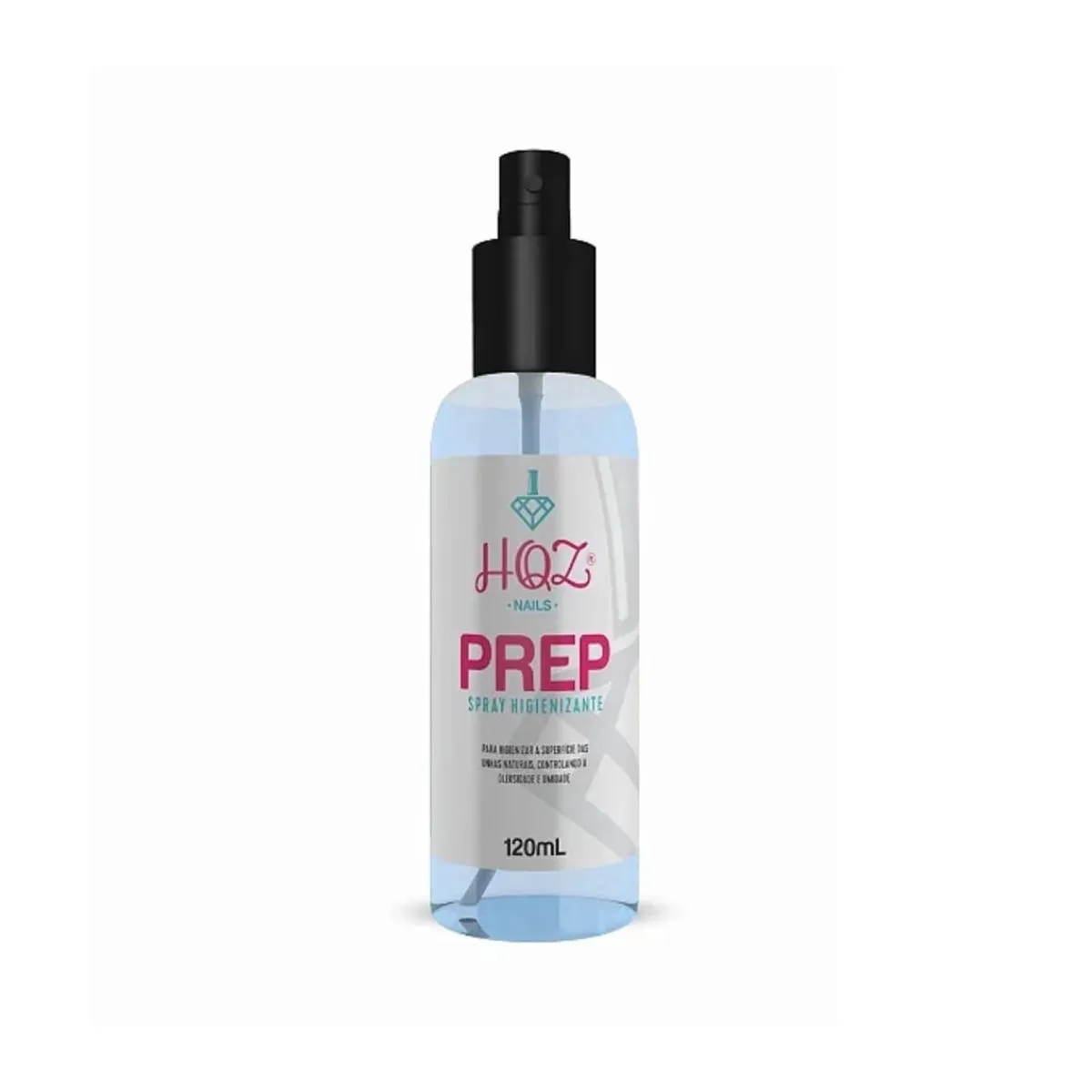 Prep Higienizante Spray Azul HQZ 120ml | Brilho Cosméticos