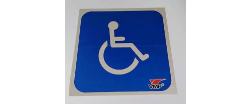 PLACA DE SINALIZACAO ALUMINIO 15X15 L18 DEFICIENTE FISICO | Papelaria ...