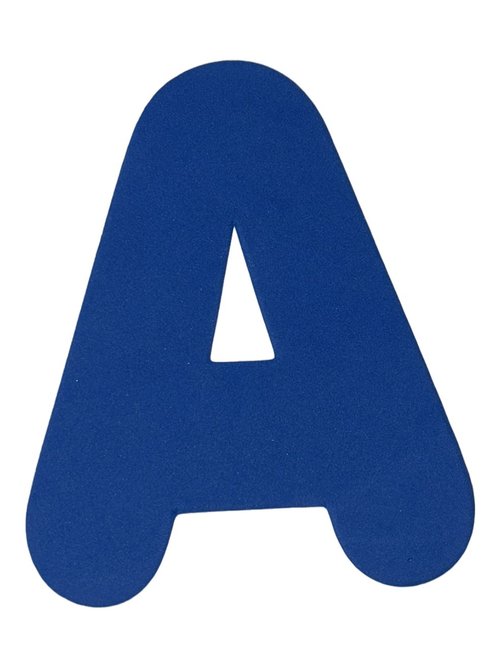 EVA AZUL LETRA A 13CM | Papelaria Rio Madeira