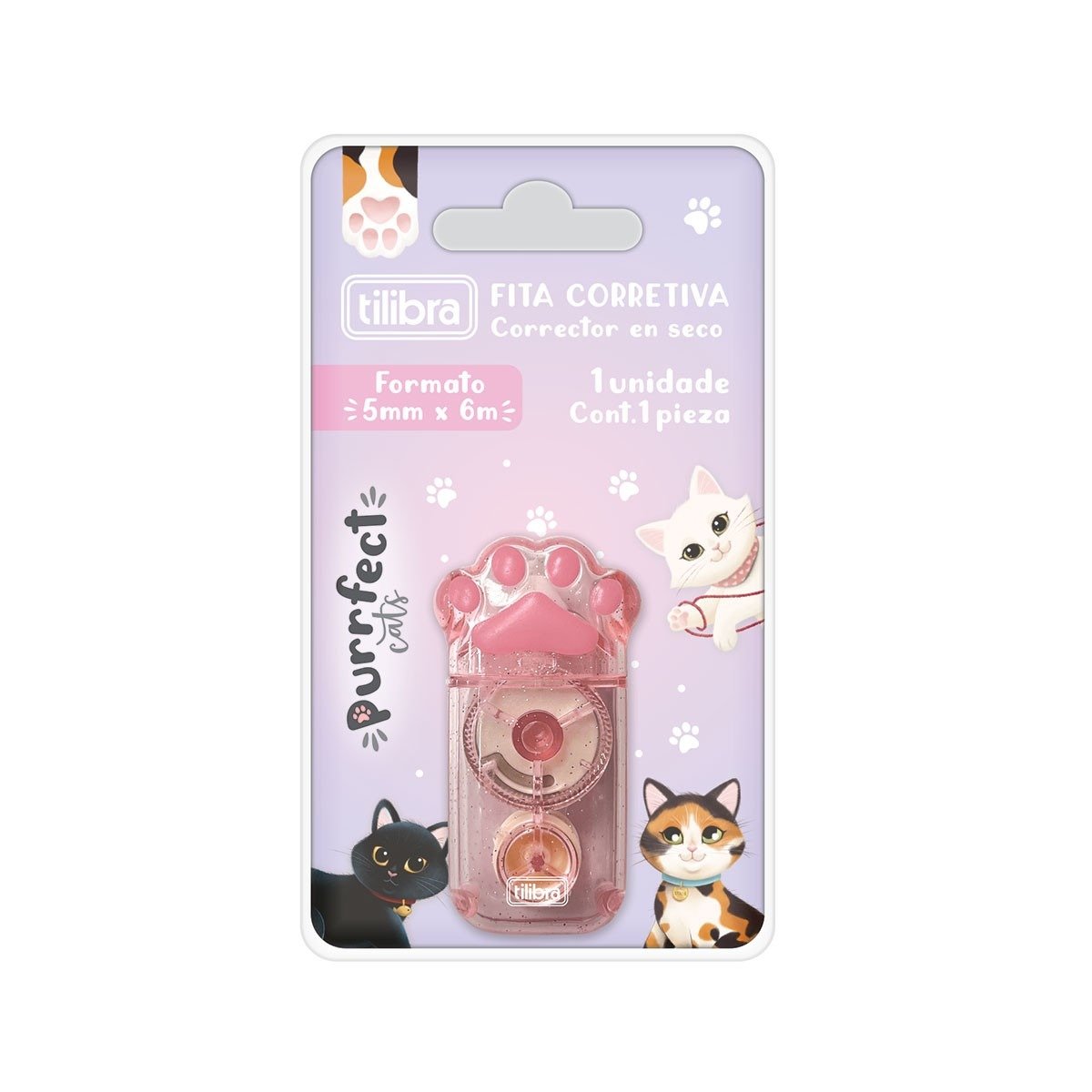 FITA CORRETIVA PURRF CATS TILIBRA | Papelaria Rio Madeira