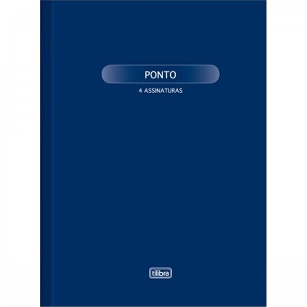 LIVRO PONTO 4 ASSINATURAS GRANDE 100FLS - TILIBRA | Papelaria Rio Madeira