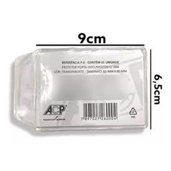 PROTETOR PORTA DOCUMENTOS C/ ABA 65 X 90 - ACP | Papelaria Rio Madeira