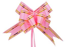 LAÇO FACIL 30MM LISTRA ROSA VMP | Papelaria Rio Madeira