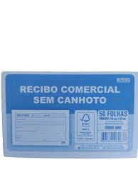 RECIBO SEM CANHOTO 50FLS 140X89 | Papelaria Rio Madeira