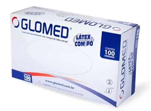 LUVA LATEX PROCEDIMENTO GLOMED - G - CX 100 UNID | UNIVERSO EPIS