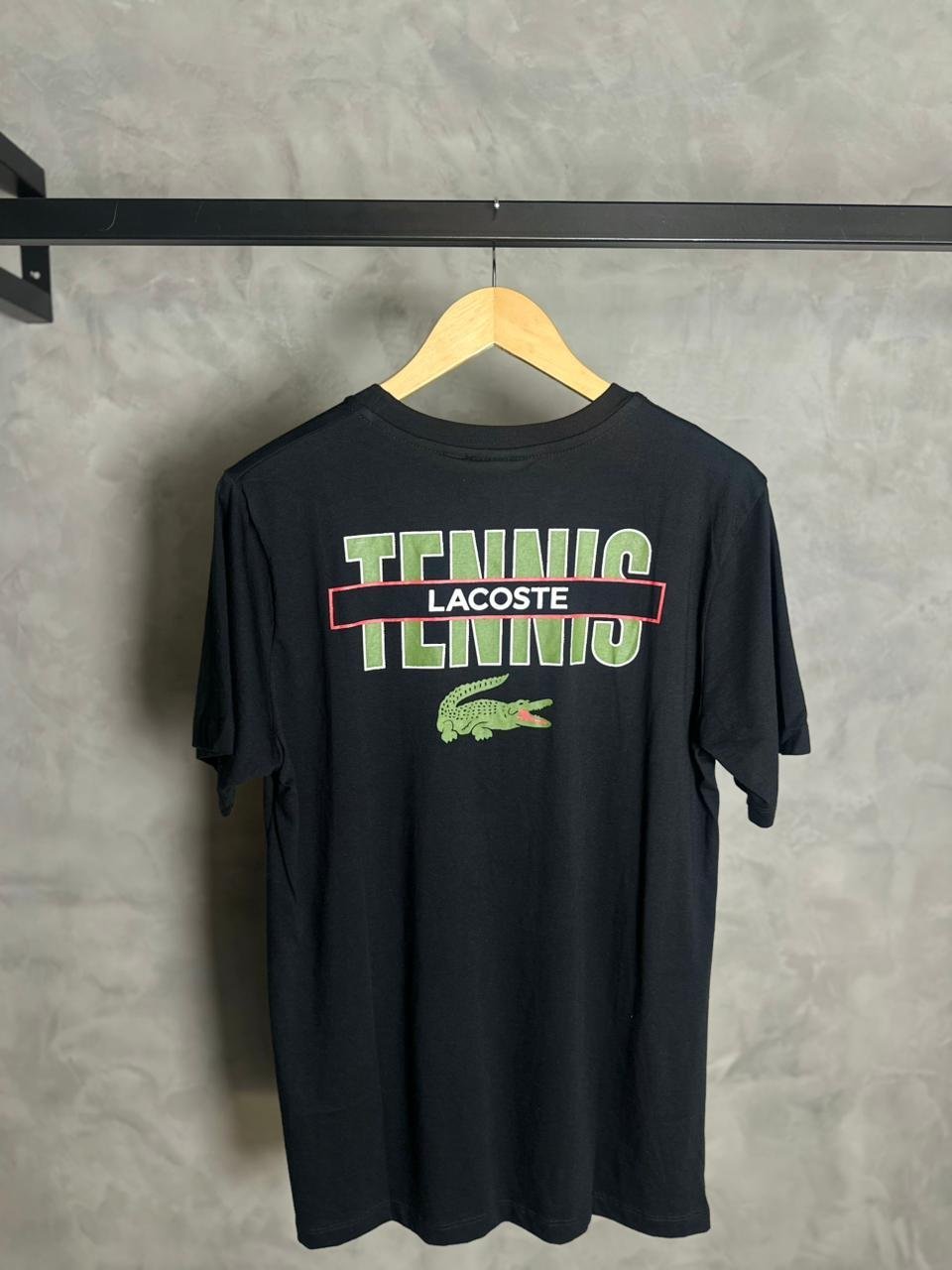 Camiseta Lacoste Tennis - Preto | Caio Multimarcas