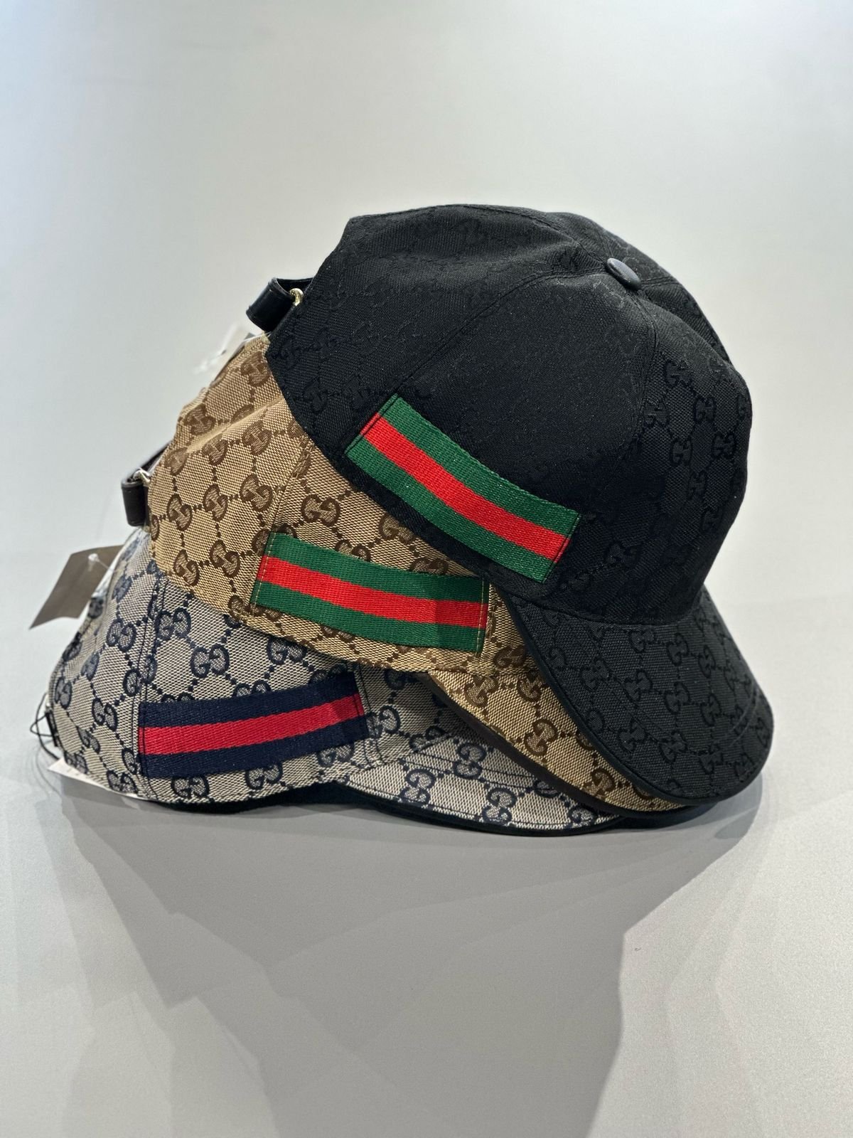 Boné Gucci Premium com Faixa na Lateral 2025 | Caio Multimarcas