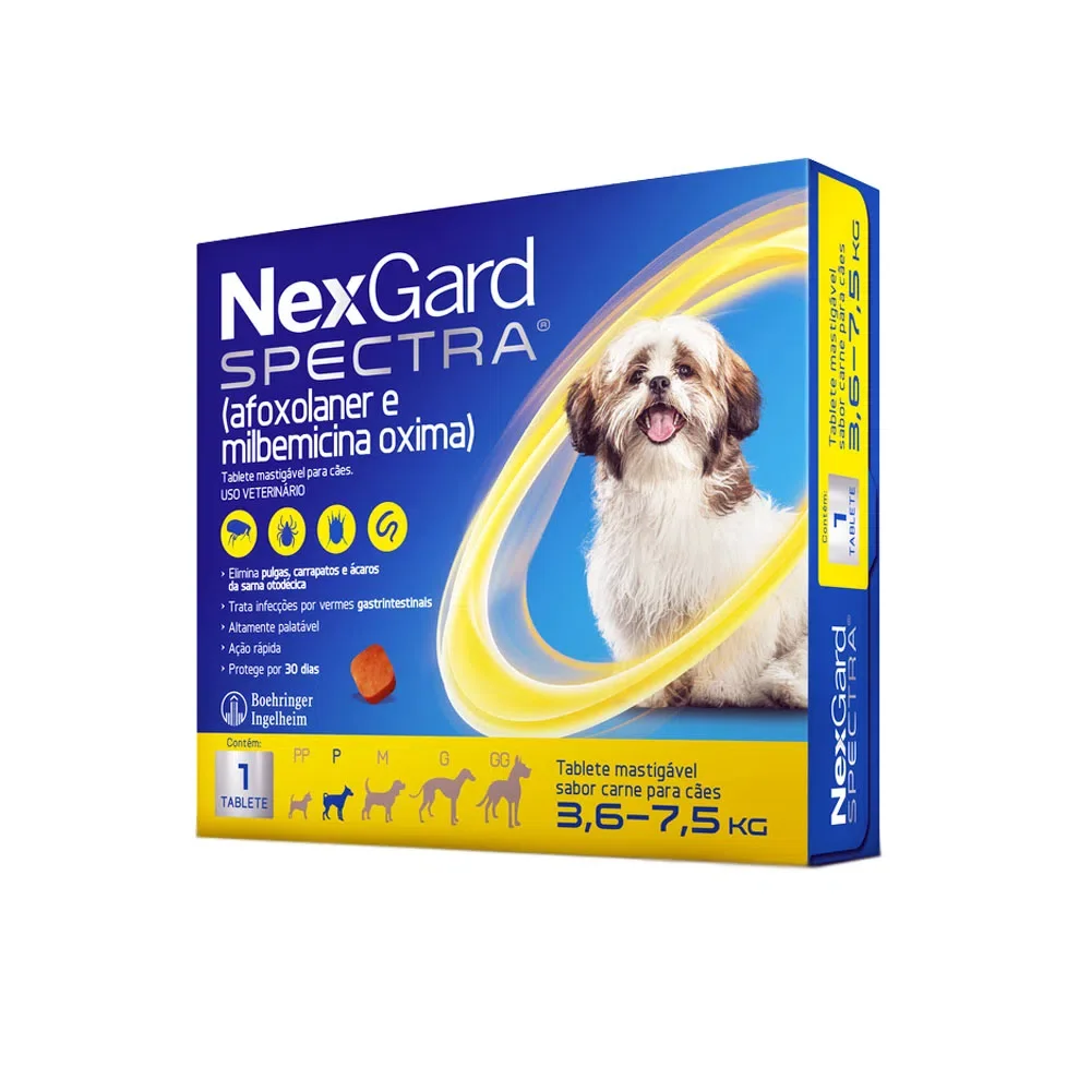 NEXGARD SPECTRA P 3,6 A 7,5 KG | Bananna's Pet