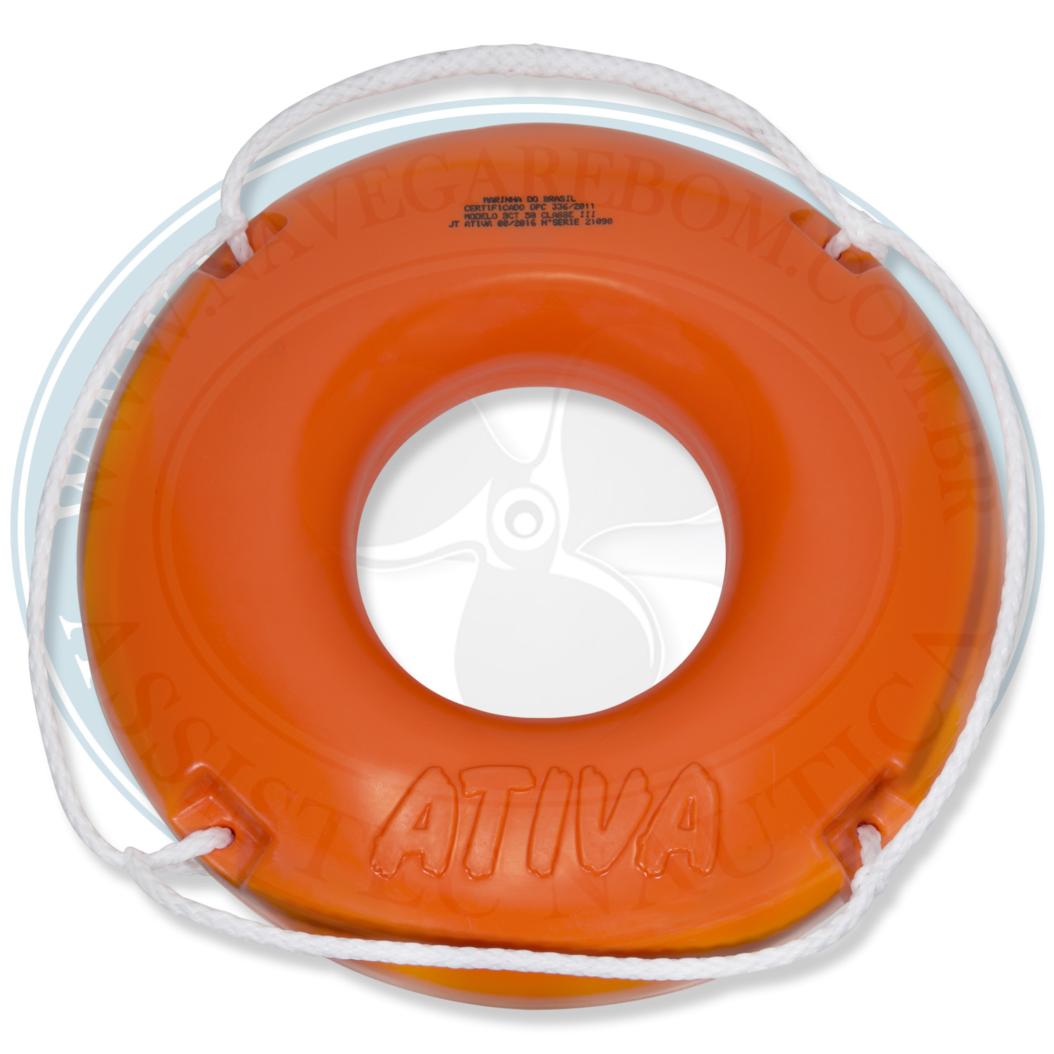 BOIA CIRCULAR CLASSE III 50 CM JT ATIVA | Assistec Nautica - Navegarebom