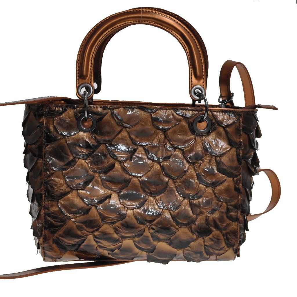BOLSA NADIA PIRARUCU RODER COURO | Roder Couro