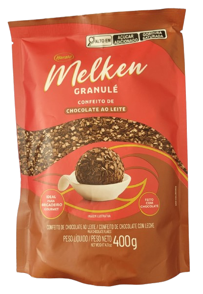 GRANULE CONFEITO DE CHOCOLATE AO LEITE 400G | Tia Marlene