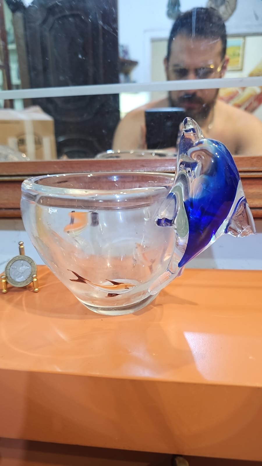 Centro de mesa em Murano italiano | Pescadores de Relíquias