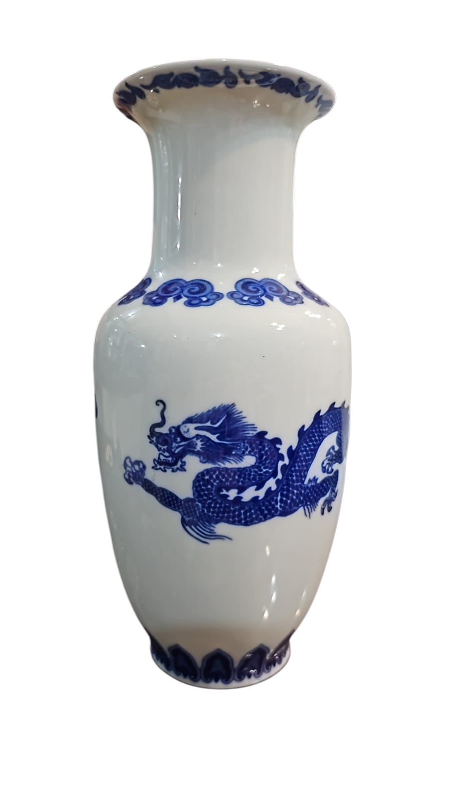Antigo e grande vaso de porcelana Polovi, bela arte oriental ...