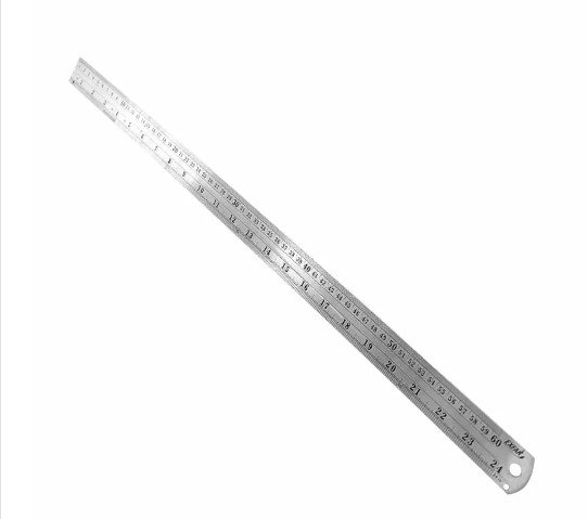 EXFAK REGUA ACO INOX 60 CM- | Via Sul Suprimentos
