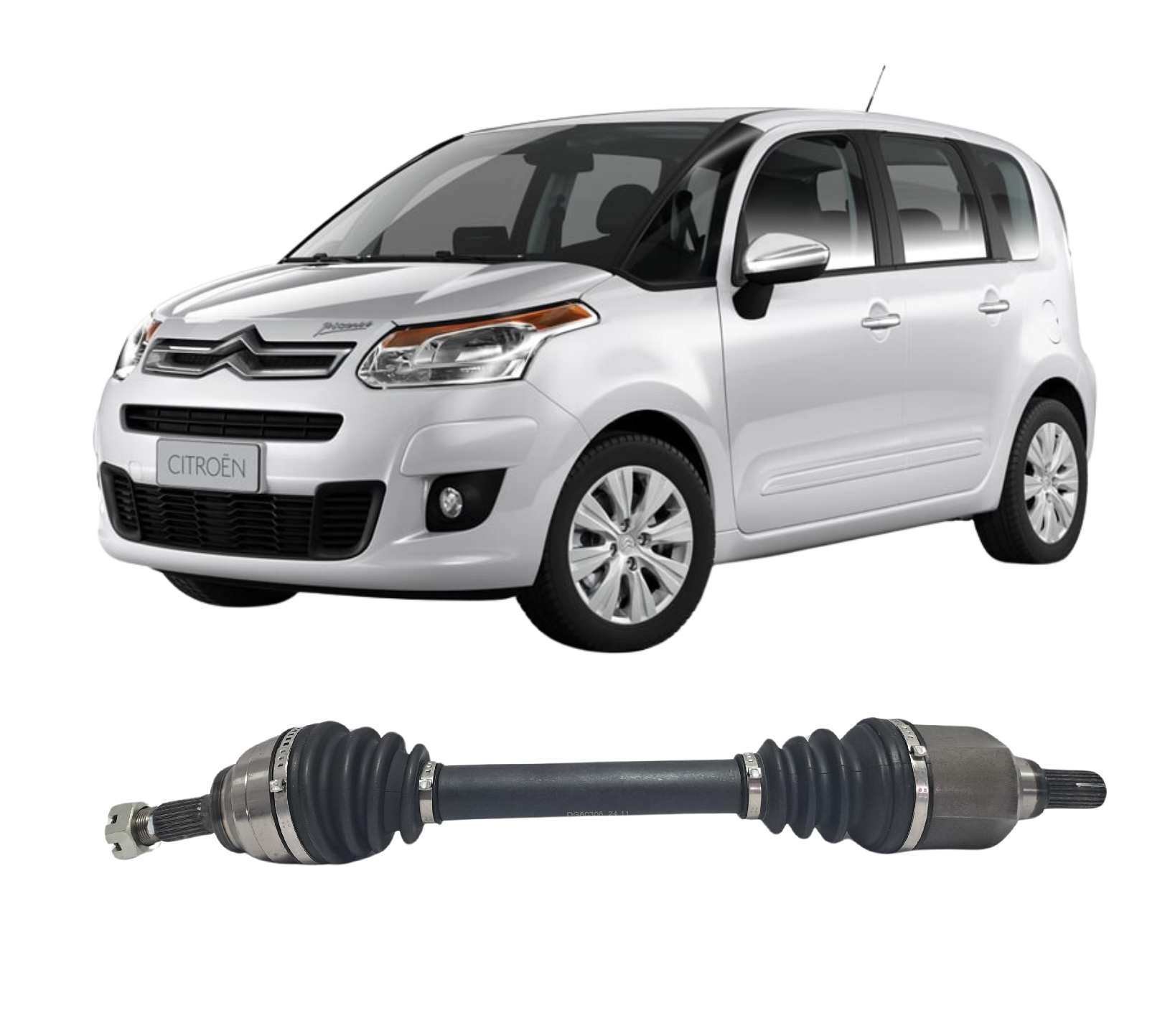 Semi Eixo Citroen C3 Picasso 1.6 Automático AL4 4 Marchas Lado Esquerdo ...