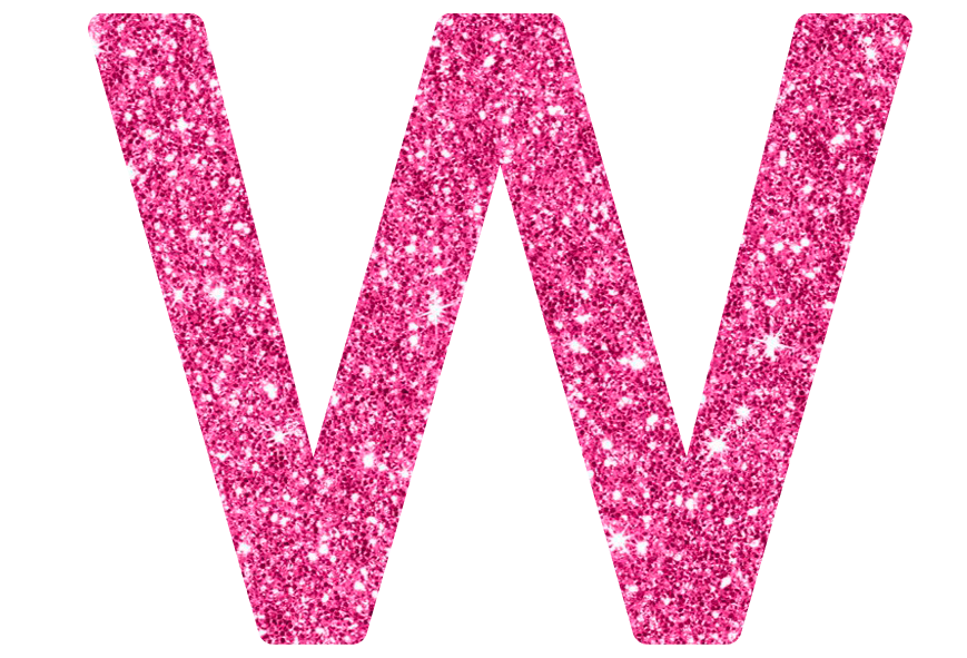 LETRA DE EVA “T” COM GLITTER 1UN 13,3CM ROSA CLARO 2MM