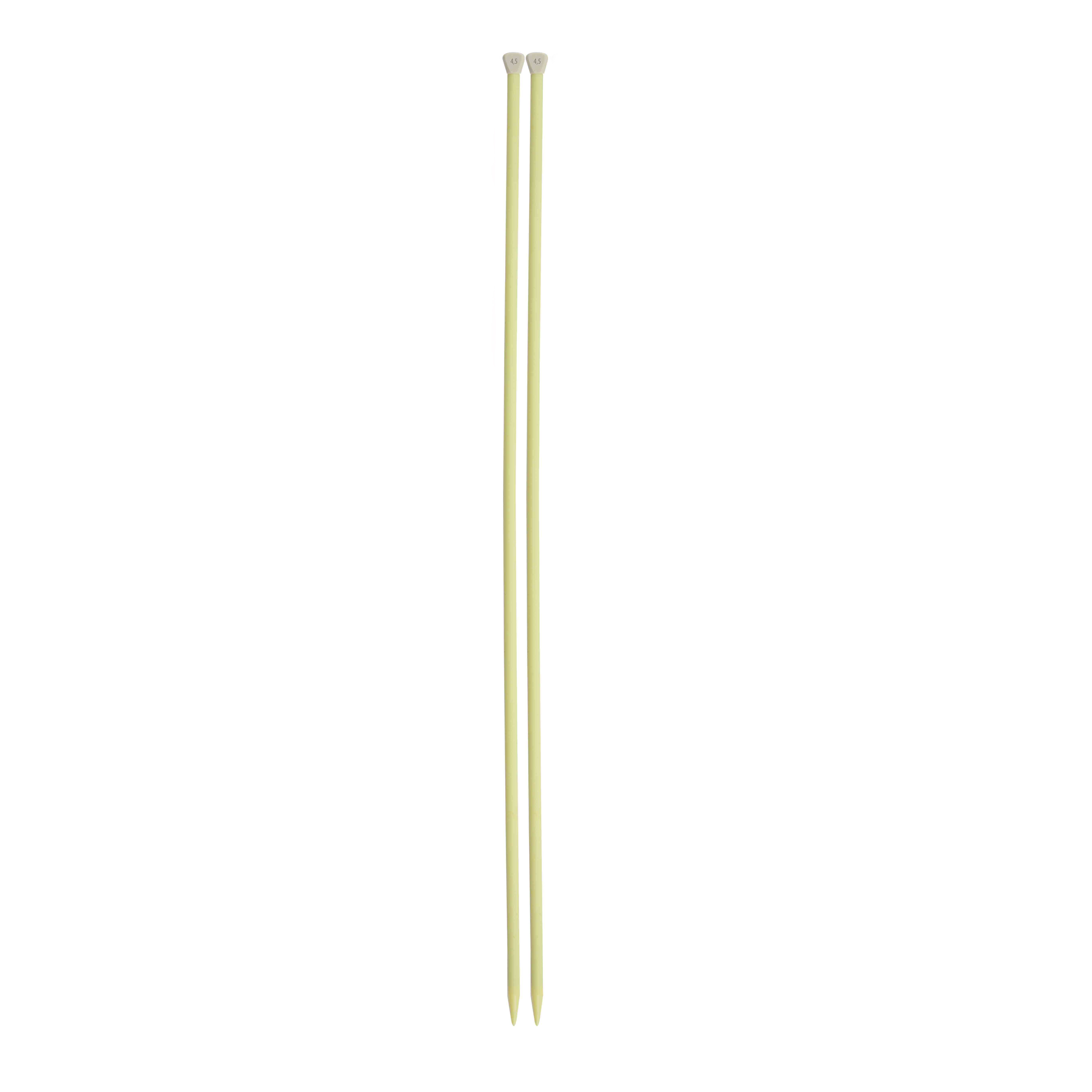 AGULHA DE TRICÔ PLÁSTICO 49018 1PAR 5MM 35CM ROSA 0050