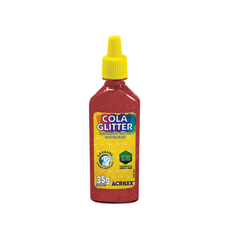 COLA GLITTER 1UN 35G PINK | Lojas Linna