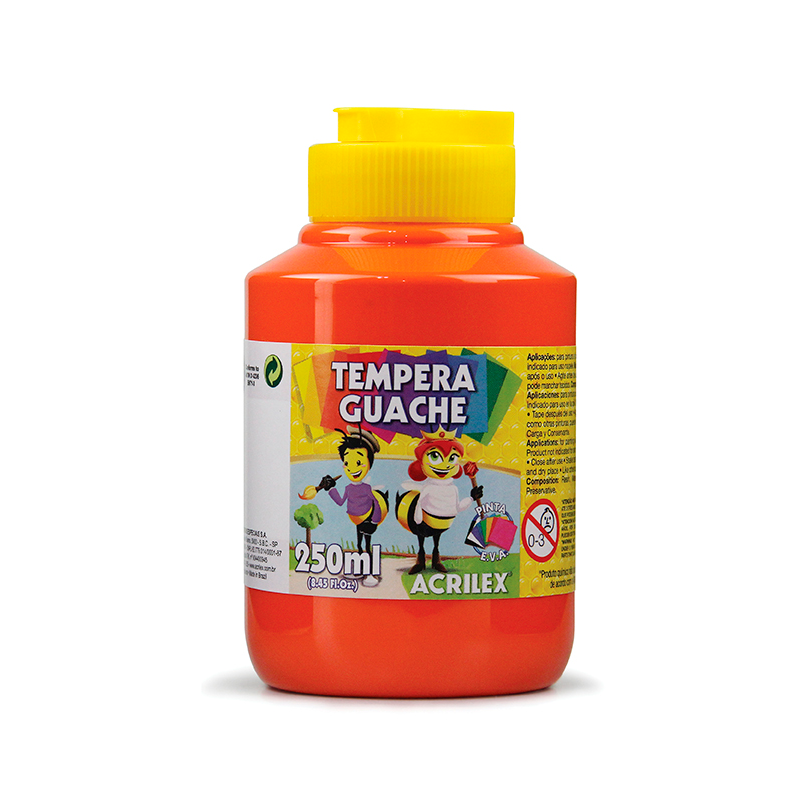 TINTA TÊMPERA GUACHE - AZUL - 250ML - 1UN