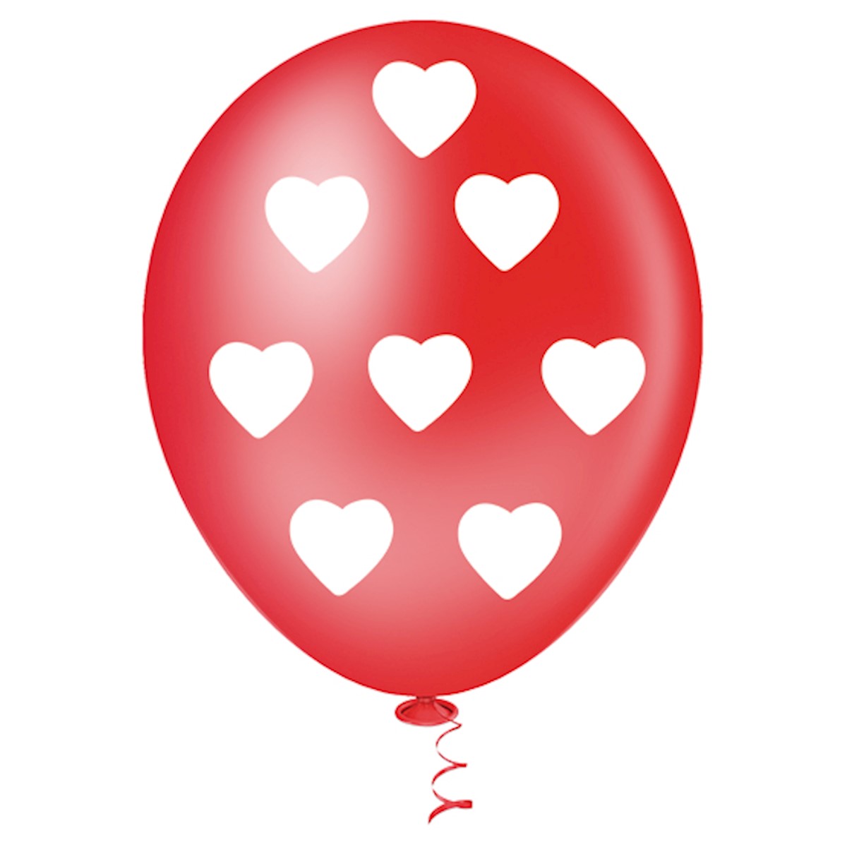 BALÃO BEXIGA N.010 POÁ BOLA REDONDO LÁTEX 25UN ROSA FORTE/BRANCO | ESTAMPADO RIBERBALL | Lojas Linna