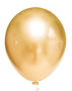 BALÃO BEXIGA N.010 PLATINO REDONDO/LÁTEX 25UN OURO | LISO RIBERBALL | Lojas Linna