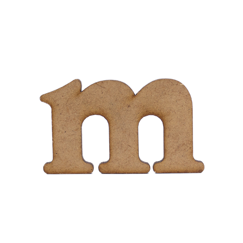 LETRA M EM MDF 367 1UN 5CM CRU