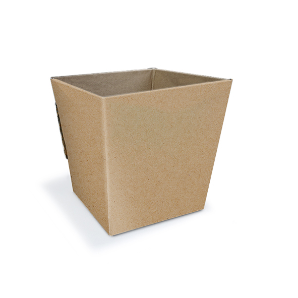CACHEPÔ QUADRADO PAPEL 1UN 8X8X8CM KRAFT | CACHEPO JR EMBALAGENS ...