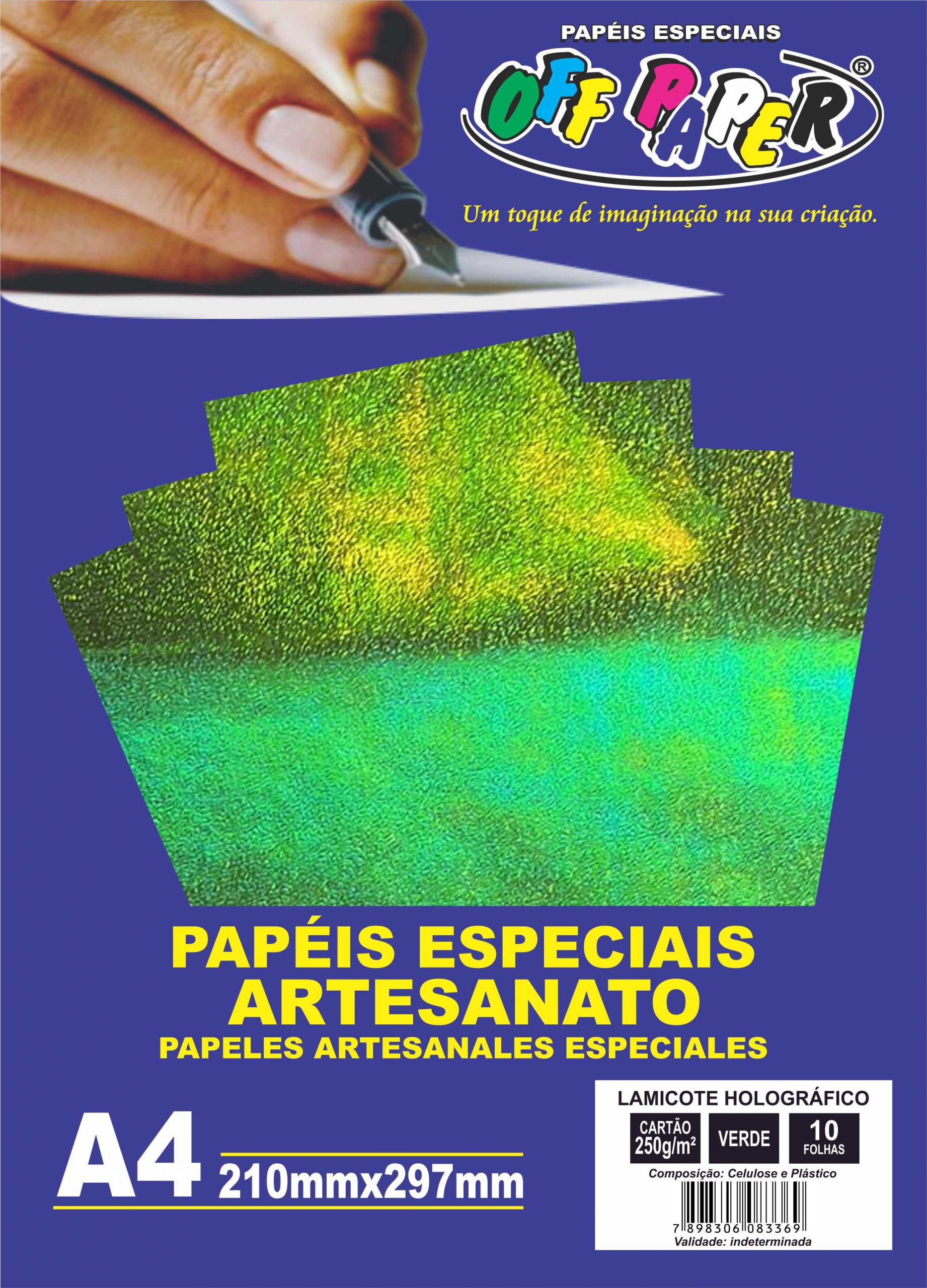 PAPEL A4 LAMICOTE 10UN | PAPEL ESCOLAR OFF PAPER | Lojas Linna