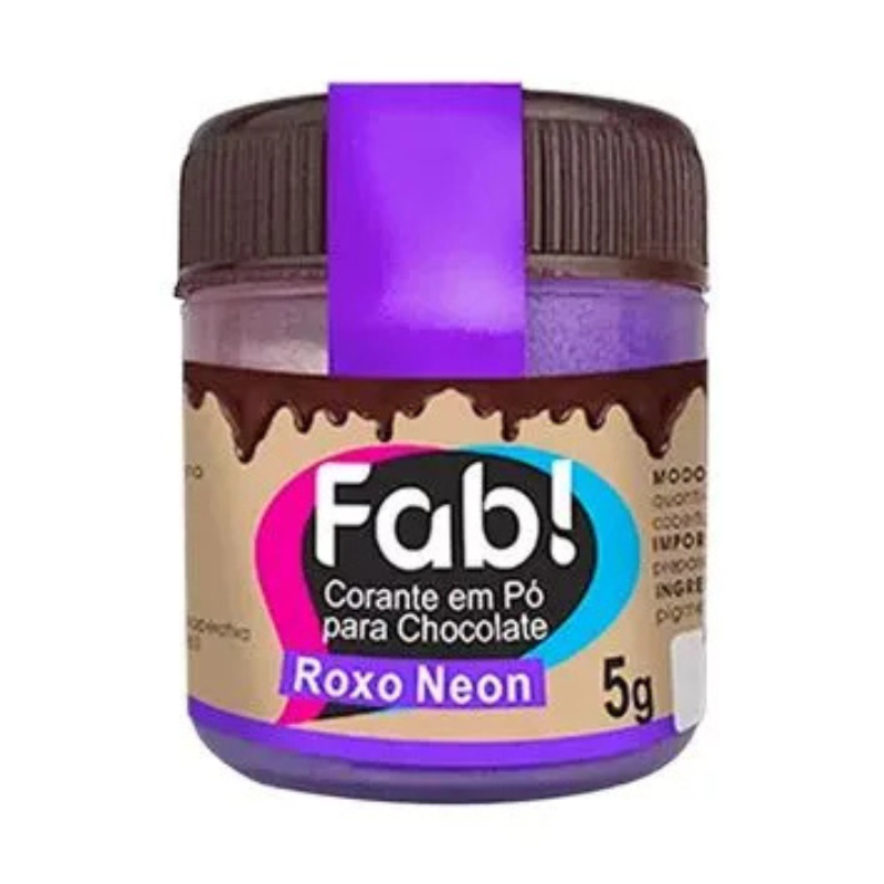 CORANTE EM PÓ PARA CHOCOLATE - ROXO NEON - 5G