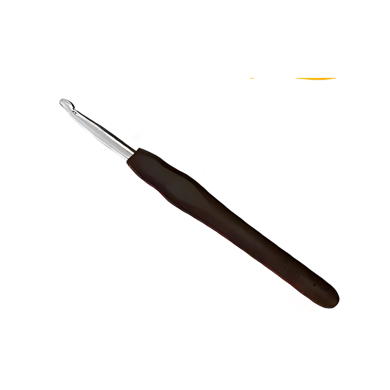 AGULHA DE CROCHÊ ALUMÍNIO COM CABO DE SILICONE - 2MM - VERDE - 1UN ...