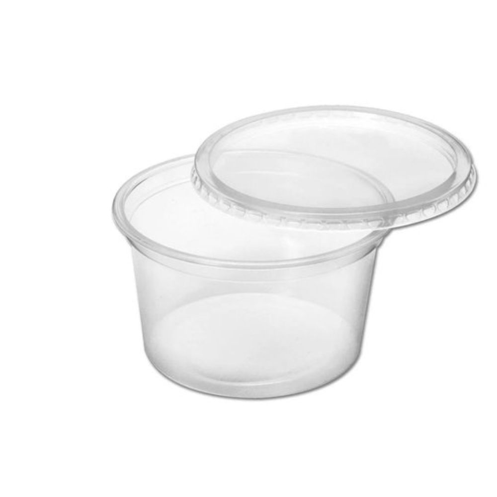 POTE REDONDO C/ TAMPA 350ML PLÁSTICO 1UN TRANSPARENTE | POTES ...
