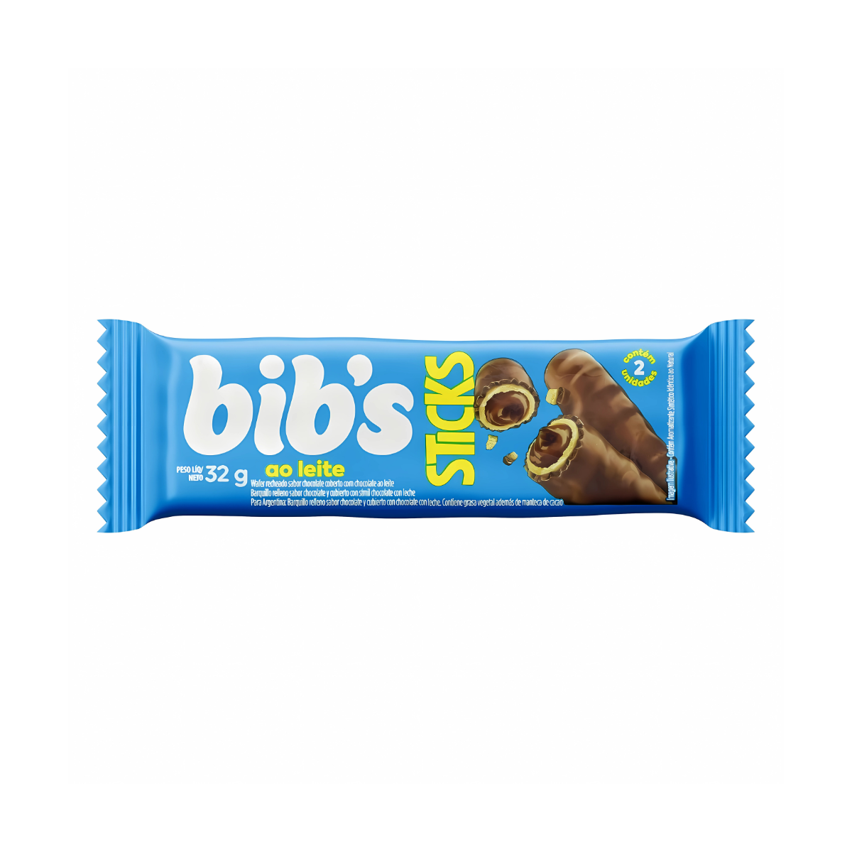 CHOCOLATE BIBS STICKS NAPOLITANO - 29G - 1UN | Lojas Linna