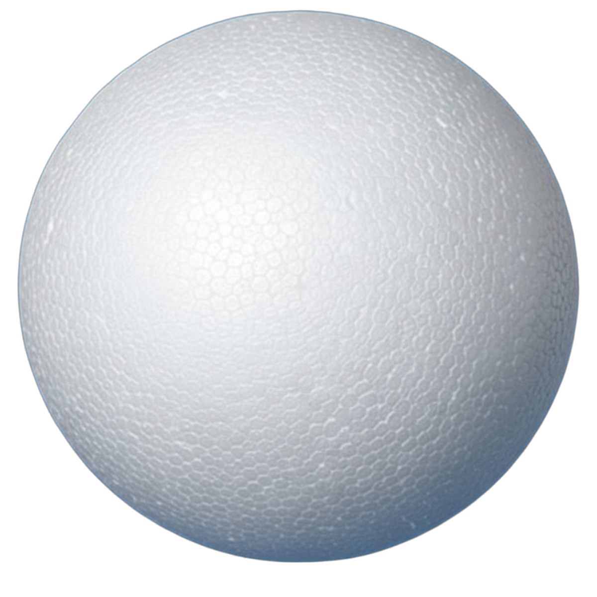 BOLA DE ISOPOR MACIÇA - 7CM - KIT COM 12 UN