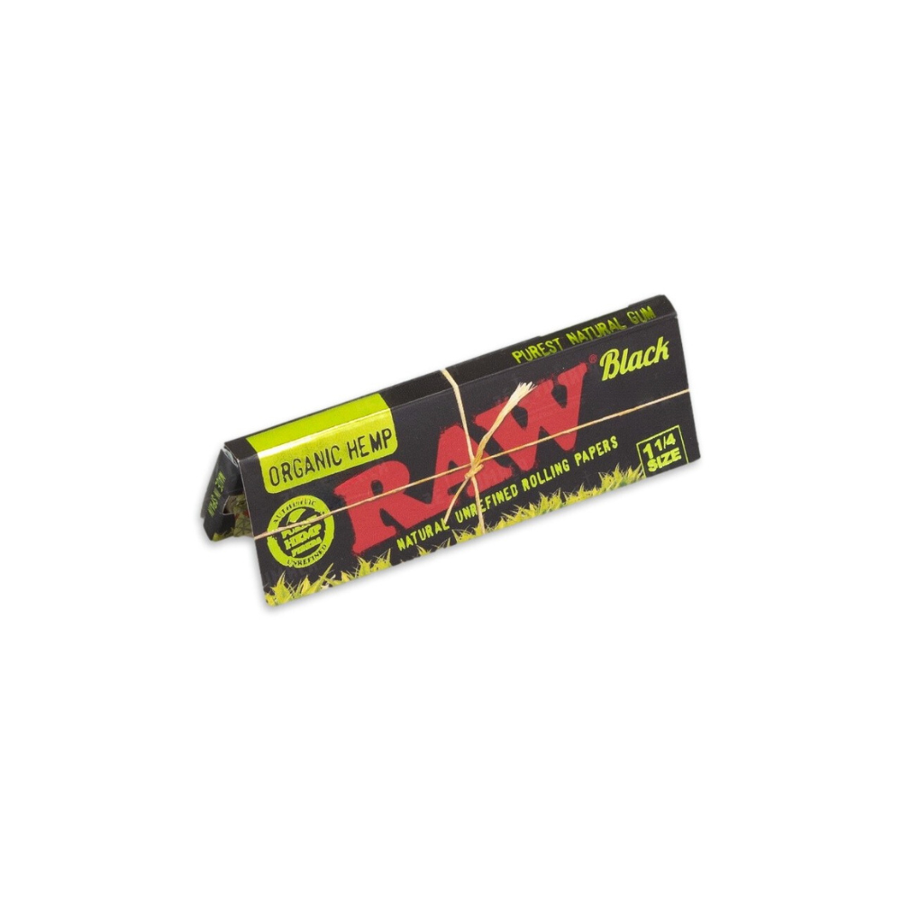 SEDA RAW ORGANIC HEMP BLACK 1 1/4 $ | Spliff house ltda