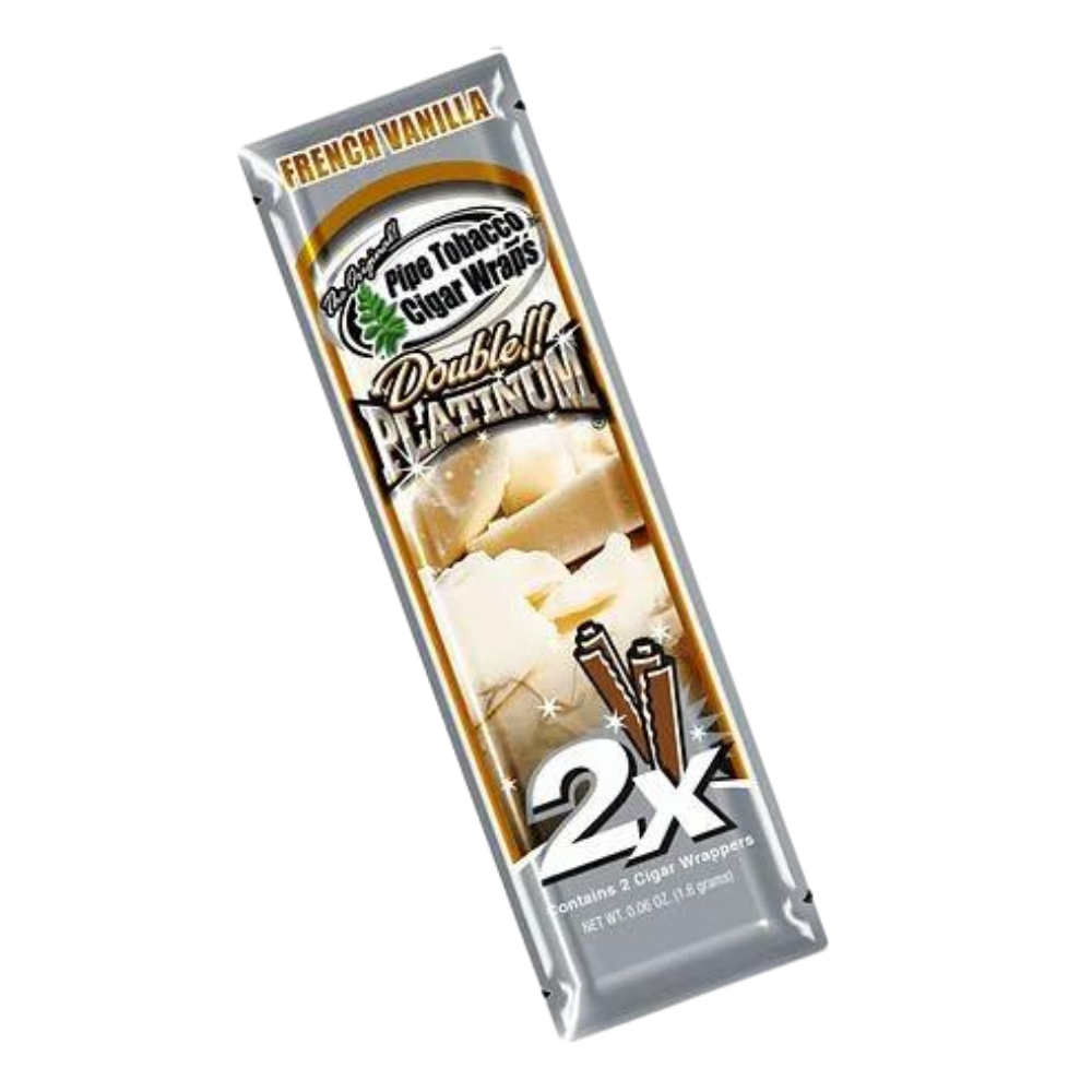BLUNT WRAP DOUBLE PLATINUM- FRENCH VANILLA $ | Spliff house ltda
