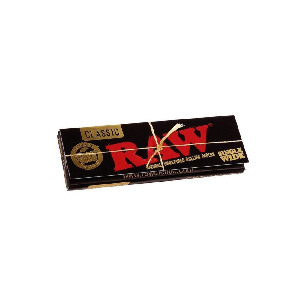 SEDA RAW BLACK SINGLE WIDE 70MM | Spliff house ltda