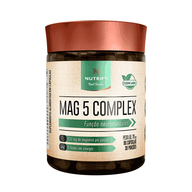 NUTRIFY MAG 5 COMPLEX 90 CAPSULAS | SEVEN NUTRITION & FITNESS