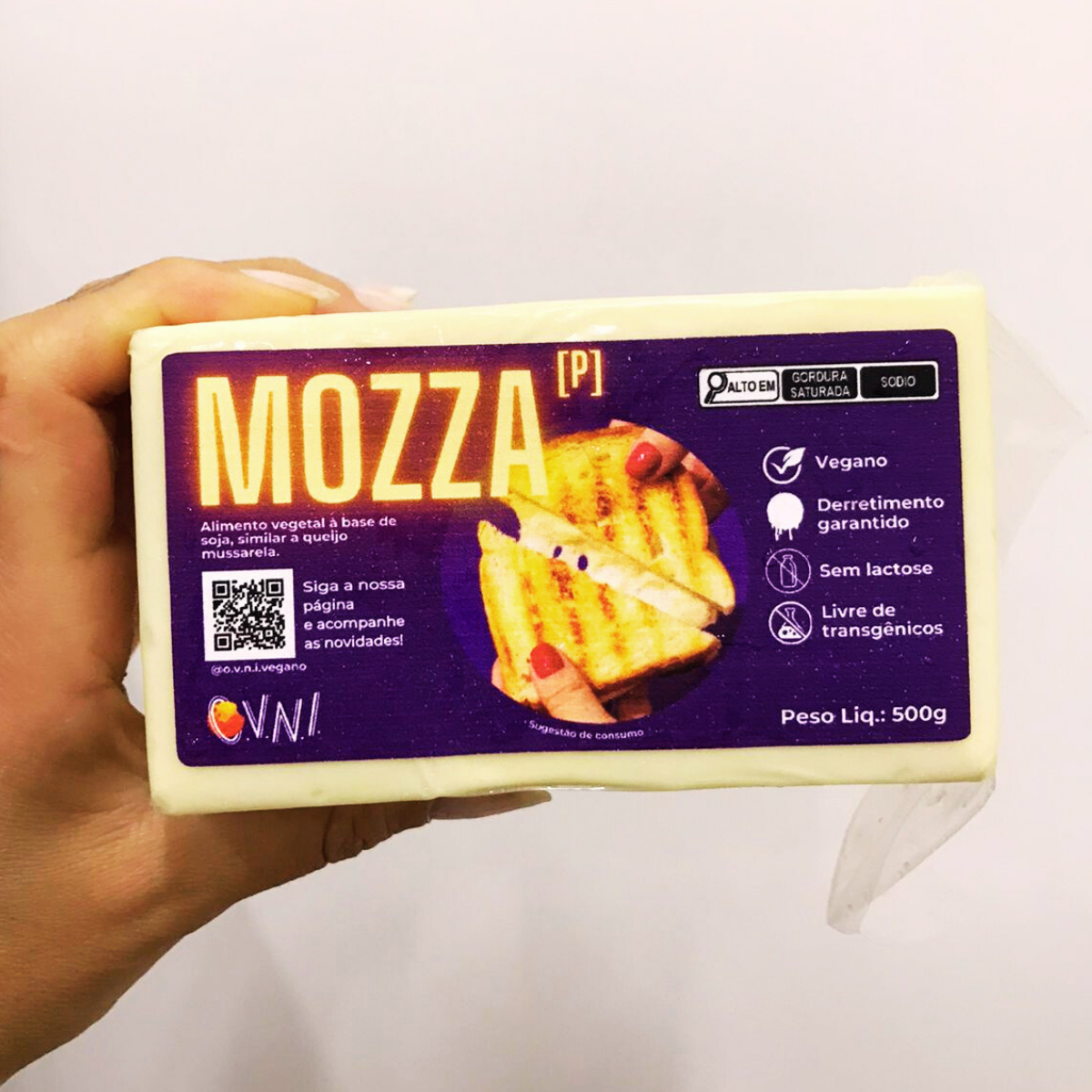 Queijo Vegano para Pizza | MOZZA [P] 500g O.V.N.I.