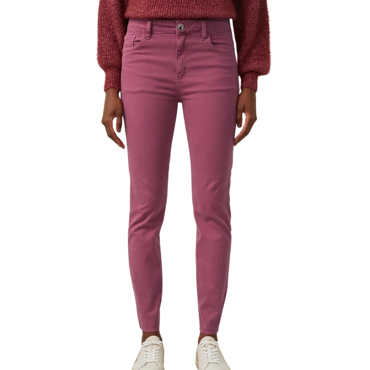 CALÇA FEMININA SHOULDER SKINNY COLOR CINTURA MEDIA | Loja Dhomenic ...